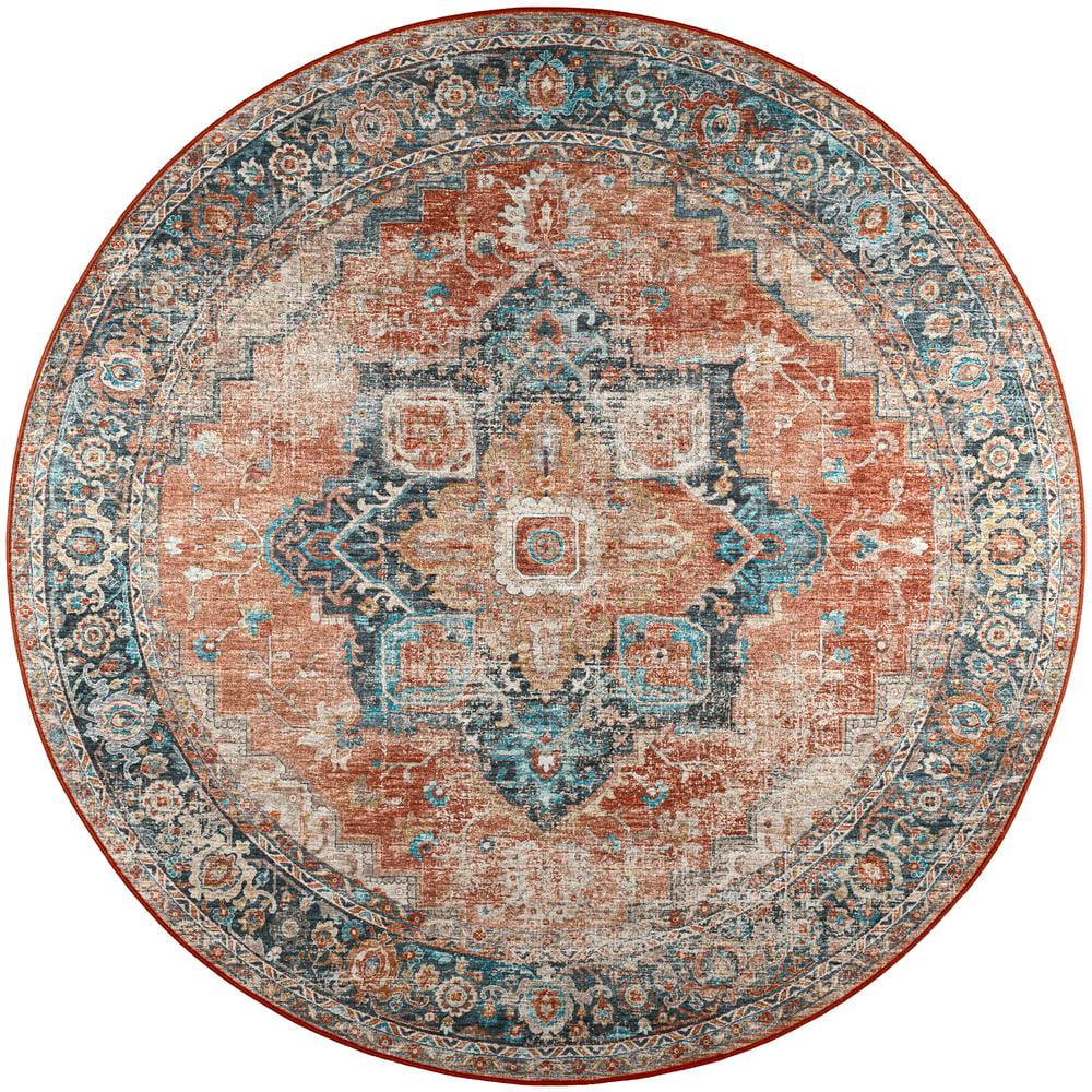 Dalyn Rug Company & Addison Rugs Jericho JC2 Spice 6' x 6' Round Rug ...
