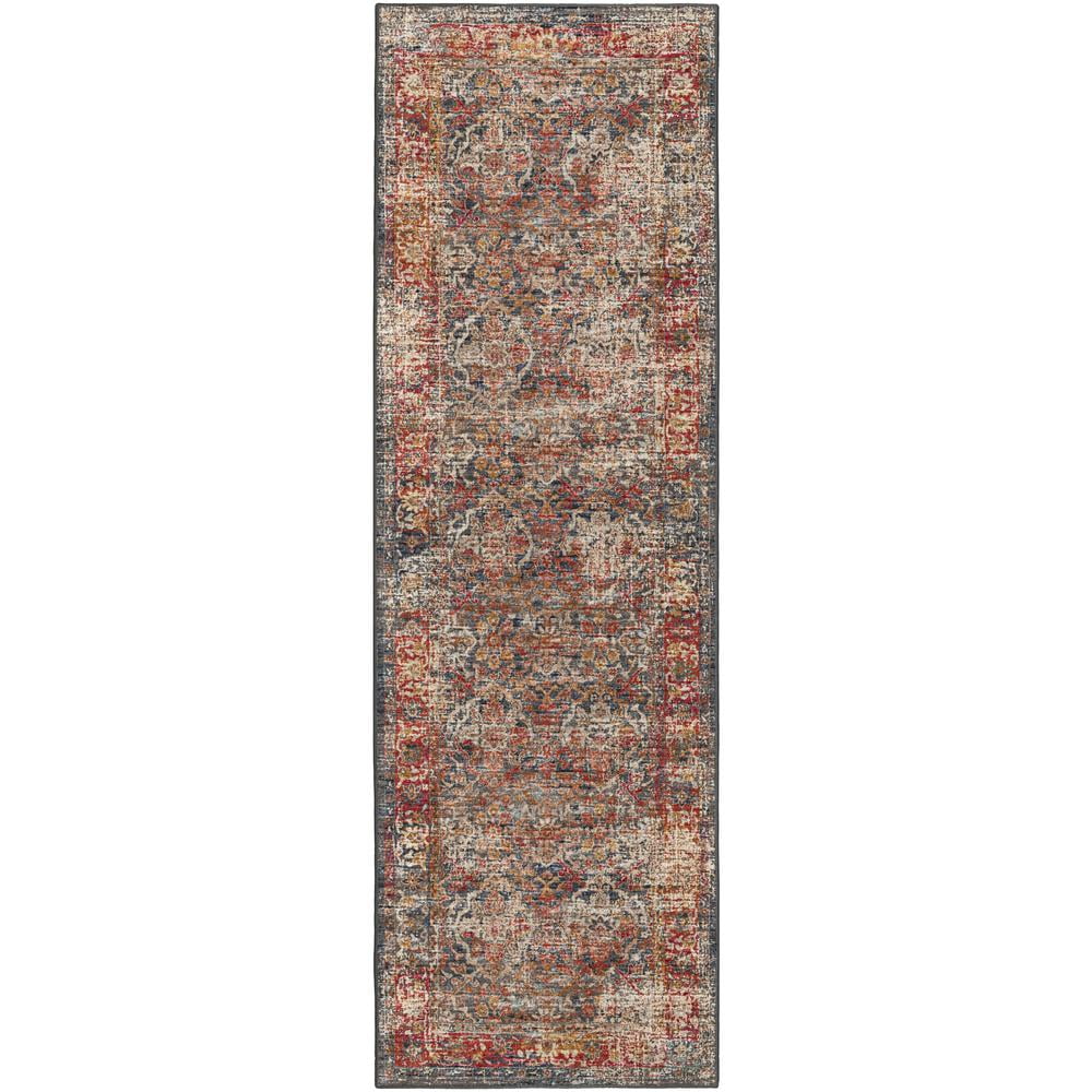 Dalyn Rug Company & Addison Rugs Jericho JC3 Charcoal 2'6" x 12' Runner Rug - Walmart.com