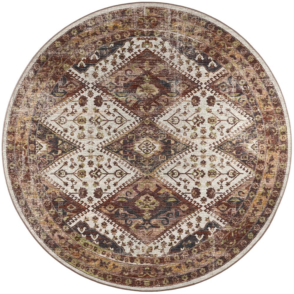 Dalyn Rug Company & Addison Rugs Jericho JC9 Putty 6' x 6' Round Rug ...