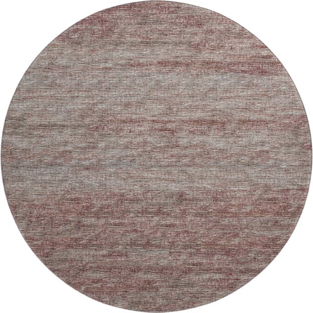 Addison Rugs Premium Machine Washable Mayfield Burgundy 8' x 8' Round ...