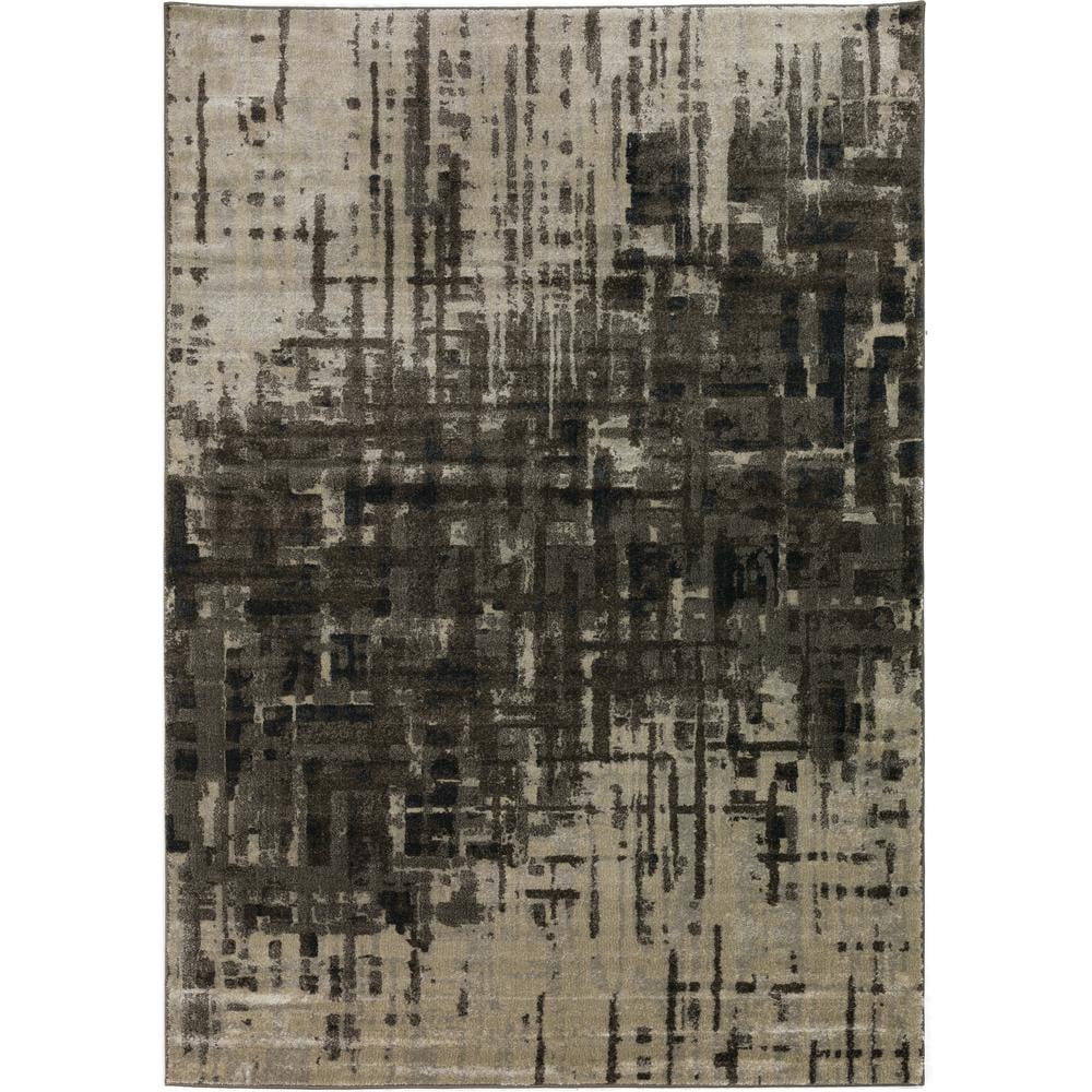 Dalyn Upton Area Rug UP1 Up1 Pewter Pewter Blocked Grid 3' 3" x 5' 1 ...