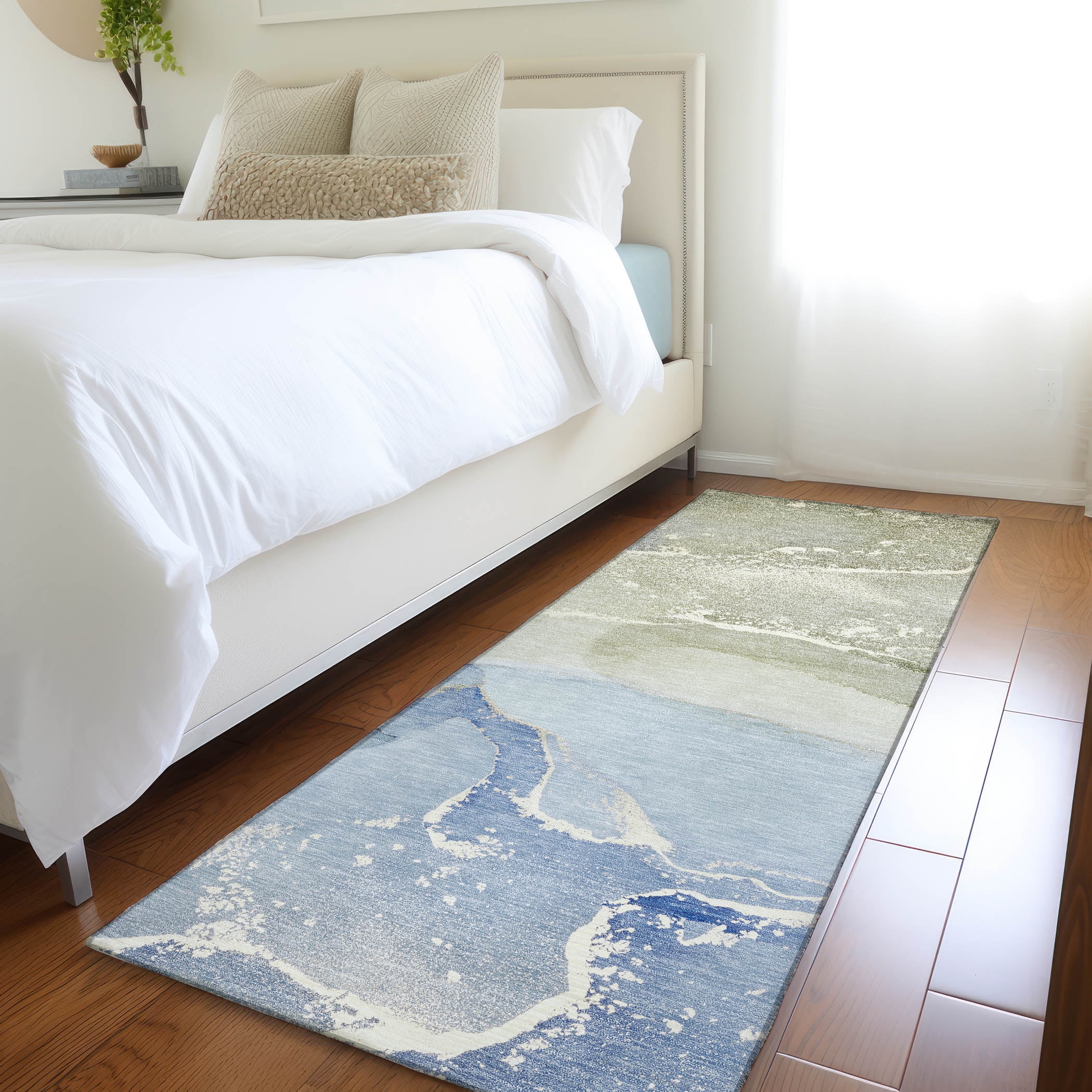 Addison Rugs Chantille Indoor/Outdoor Transitional Watercolors Blue ...