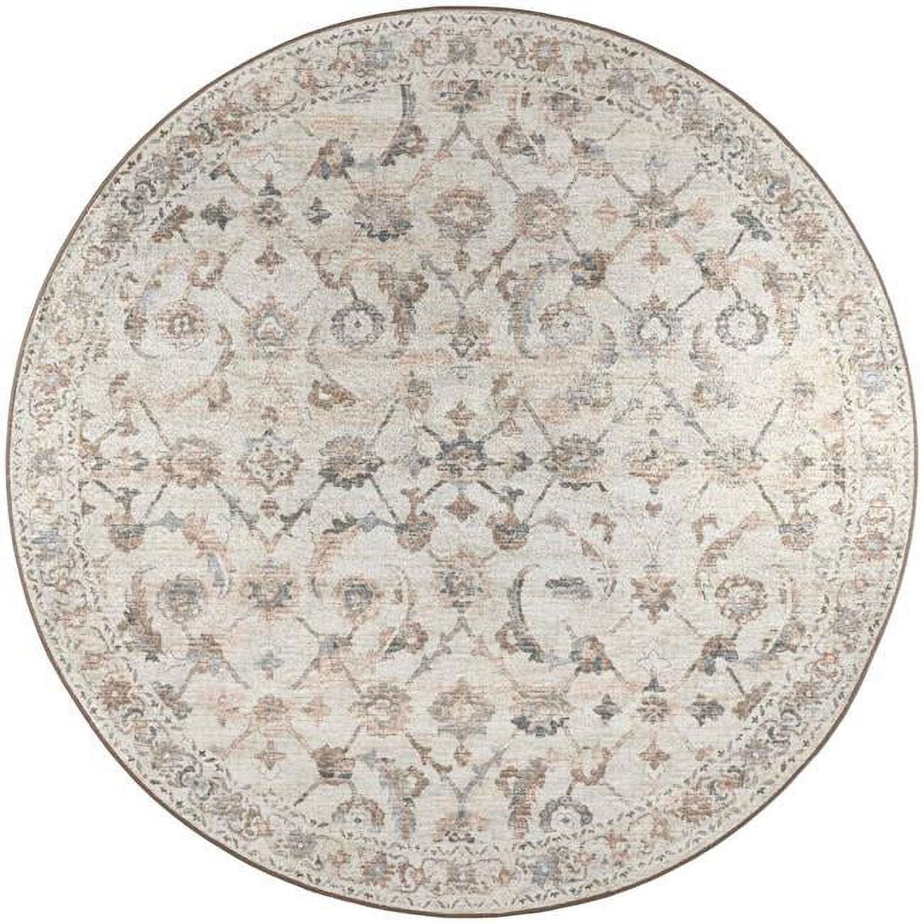 Dalyn Rug Company & Addison Rugs Jericho JC4 Linen 6' x 6' Round Rug ...