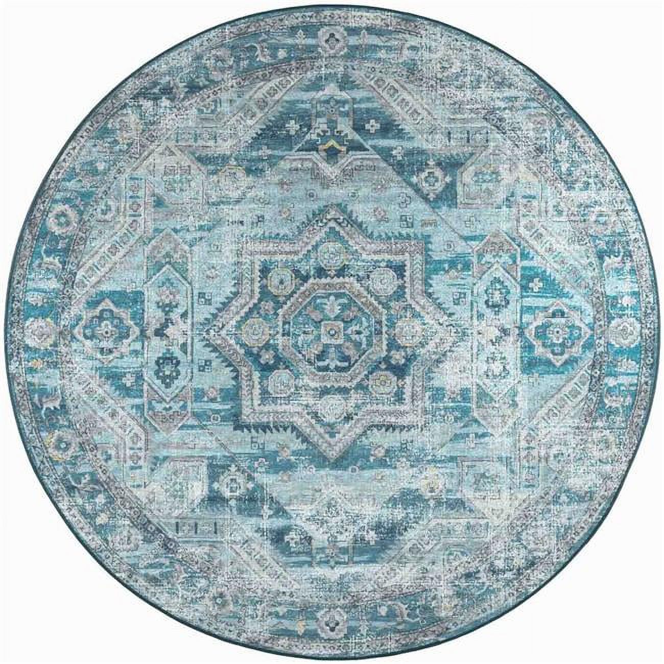 Dalyn Rug Company & Addison Rugs Jericho JC5 Denim 10' x 10' Round Rug ...