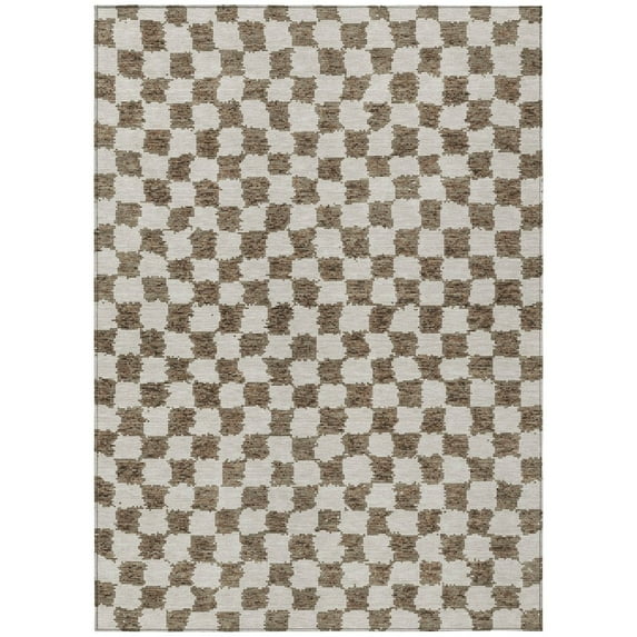 Dalyn Rugs Machine Washable Indoor/Outdoor Chantille Brown 5' x 7'6 ...