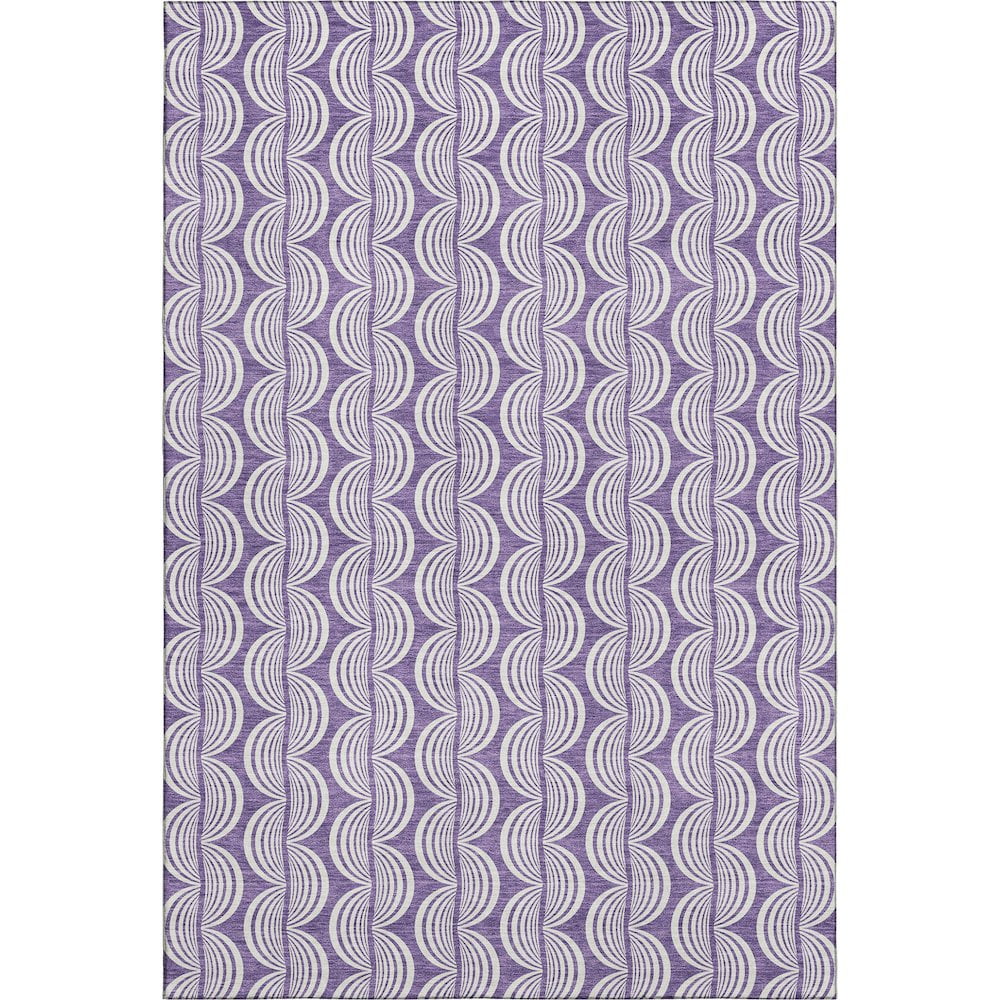Dalyn Rugs Premium Machine Washable Mayfield AMF1055 Purple 5' x 7'6 ...