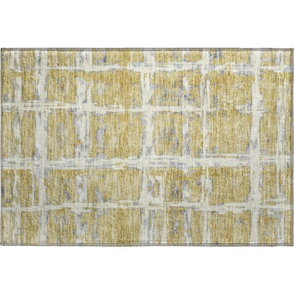 Dalyn Rugs Premium Machine Washable Mayfield AMF745 Gold 1'8" x 2'6 ...