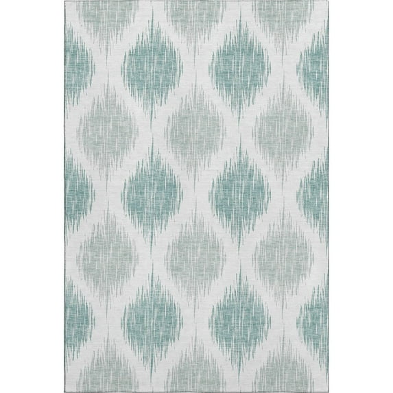 Dalyn Rugs Premium Machine Washable Mayfield AMF848 Aqua 8' x 10' Rug ...
