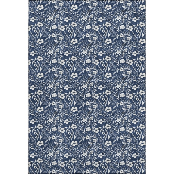 Dalyn Rugs Soft Essentials SE4 Navy 5' x 7'6" Indoor/Outdoor, Premium ...