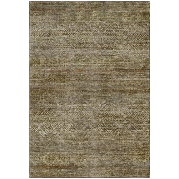 Dalyn Rugs Vico VC8 Olive 5' x 7'6" Machine Washable, Bedroom, Living ...
