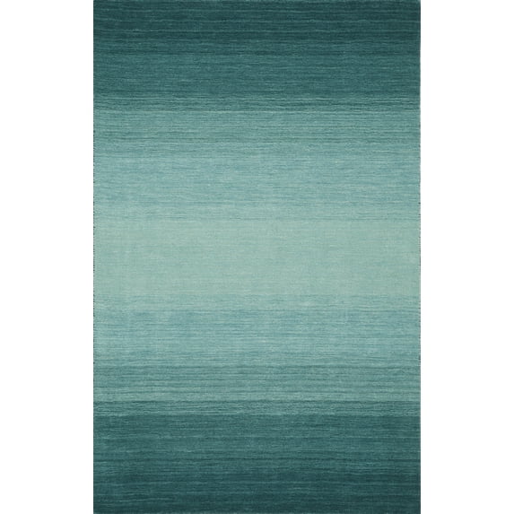 Dalyn Torino Area Rug TI100 Ti100 Teal All-Over Gradient 7' 9" x 9' 9 ...