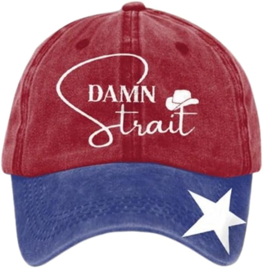 Dam_n Str_ait Hat Country Music Baseball Cap Sou_thern Cou_ntry Wes_tern Stars Hat - Walmart.com