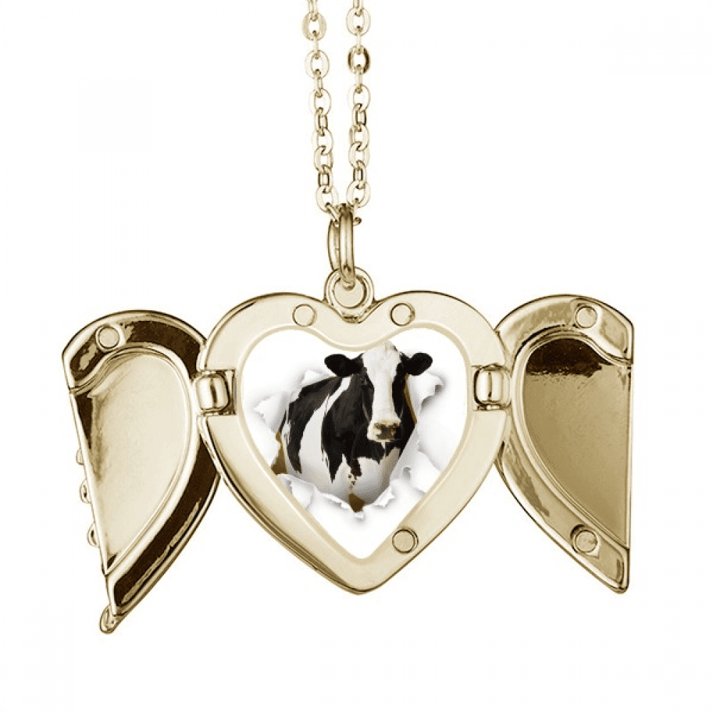 Damage Animal Paper Cows Art Deco Fashion Folded Wings Peach Heart ...