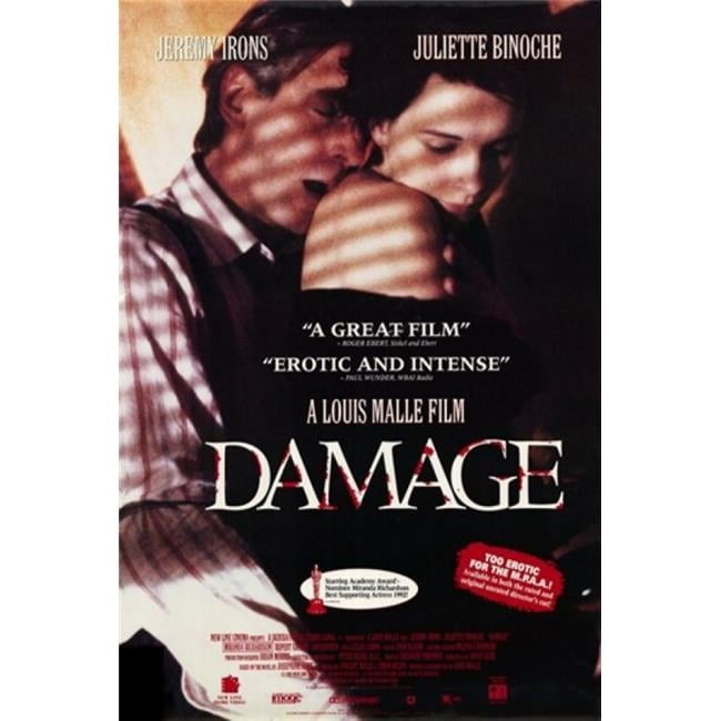 Damage Movie Poster - 11 x 17 in. - Walmart.com