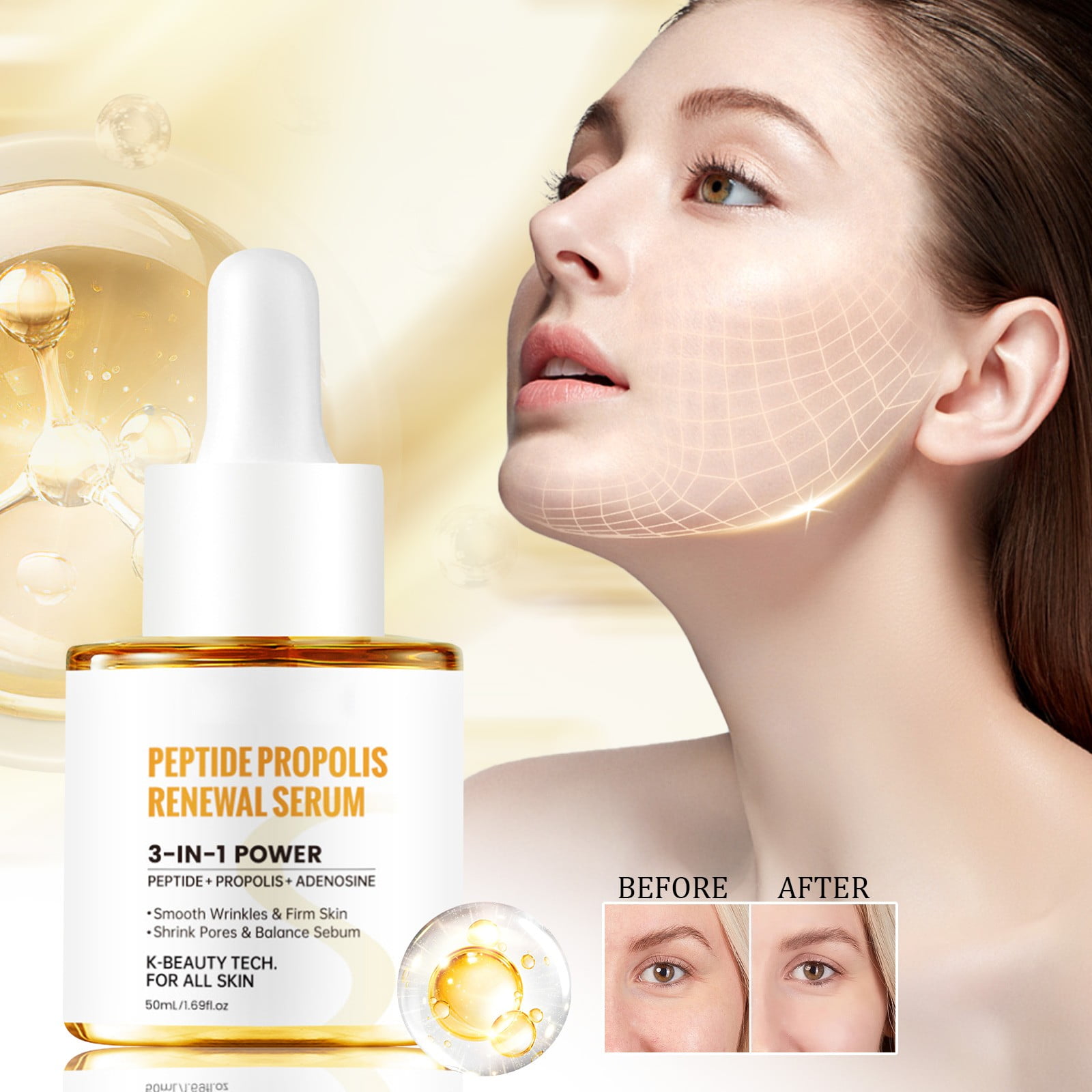 Damage Reversal Facial Serum, Help Fight Visible Blemishes and Improve The Look of Skin Texture ...