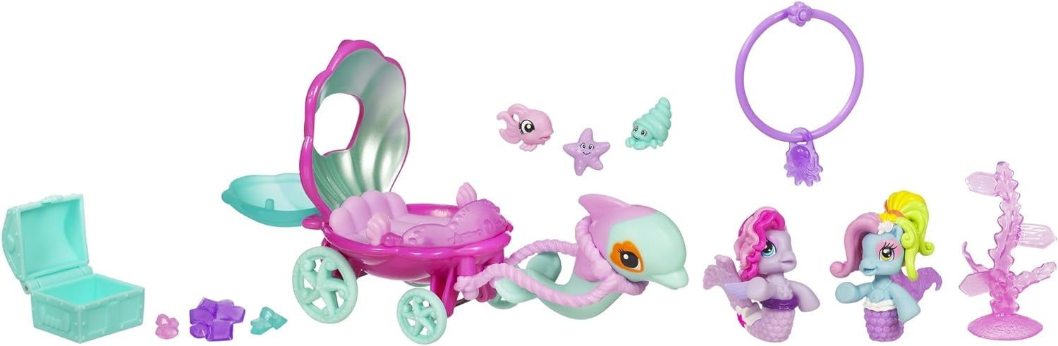 Damaged Box Special - My Little Pony Mermaid Dolphin Carriage ...
