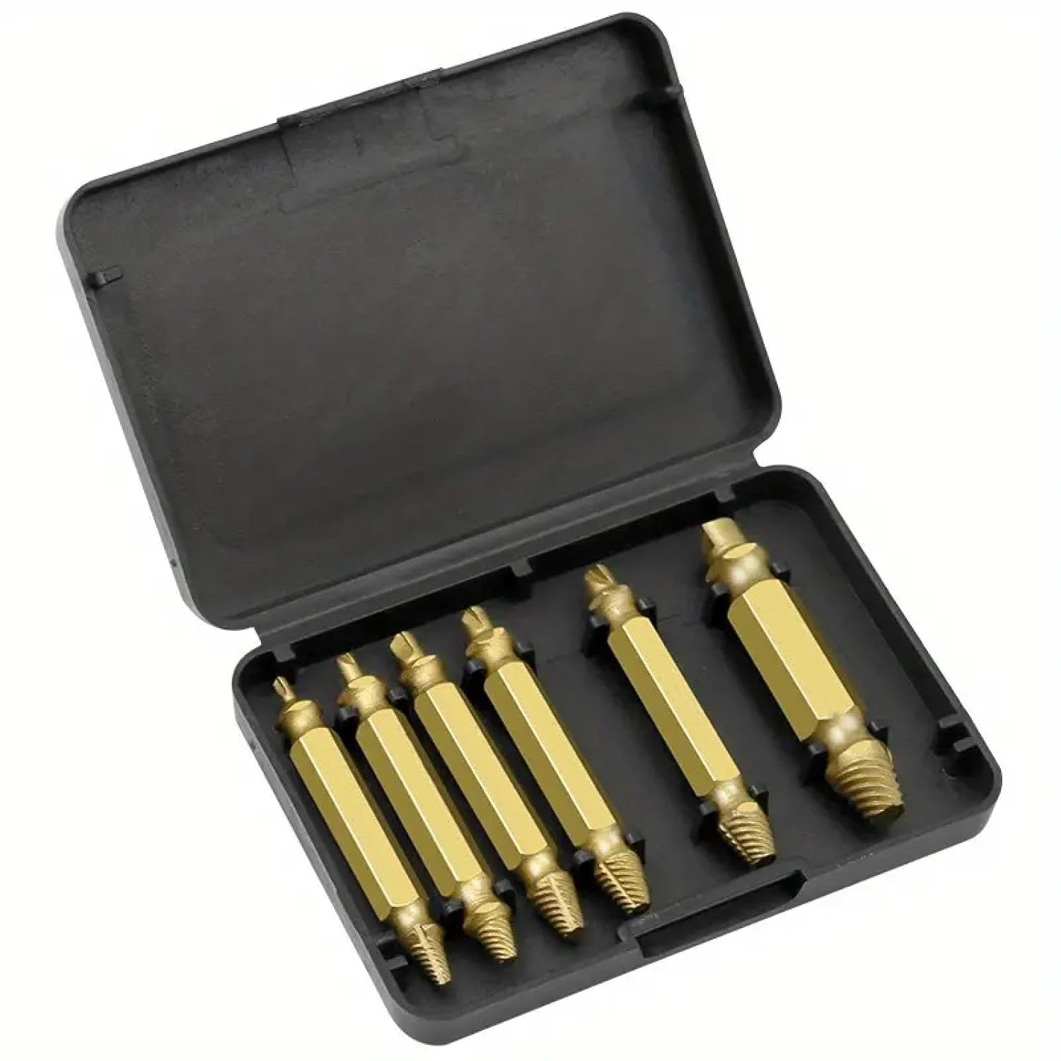 Damaged Screw Extractor Broken Bolt Stripped Set Double Head Tool Easy ...
