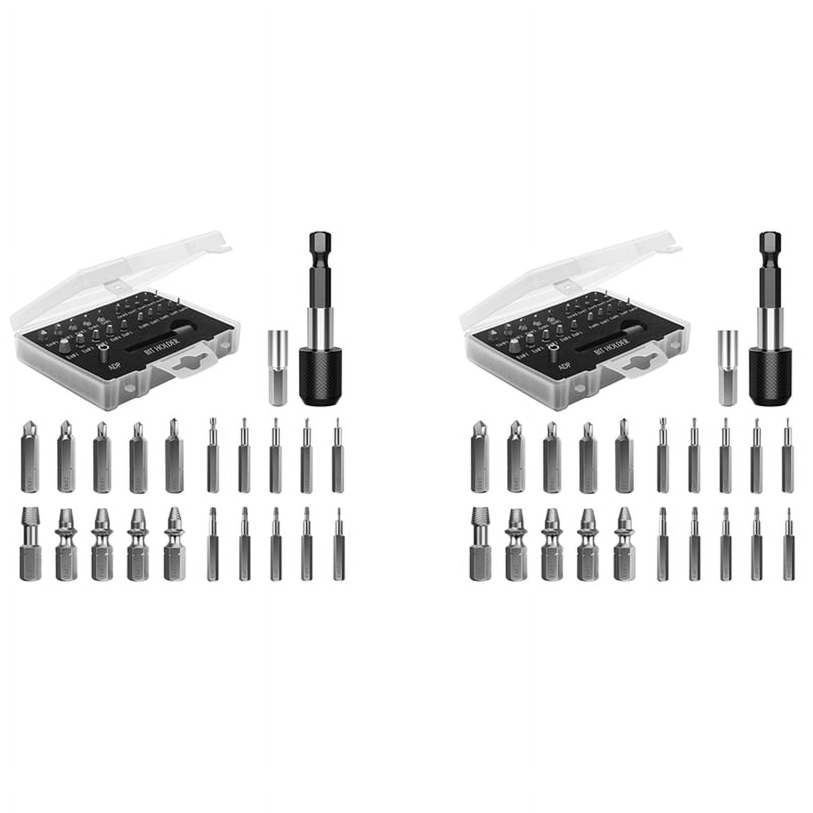Damaged Screw Extractor Set,44 PCS Stripped Screw Extractor Kit, HSS ...