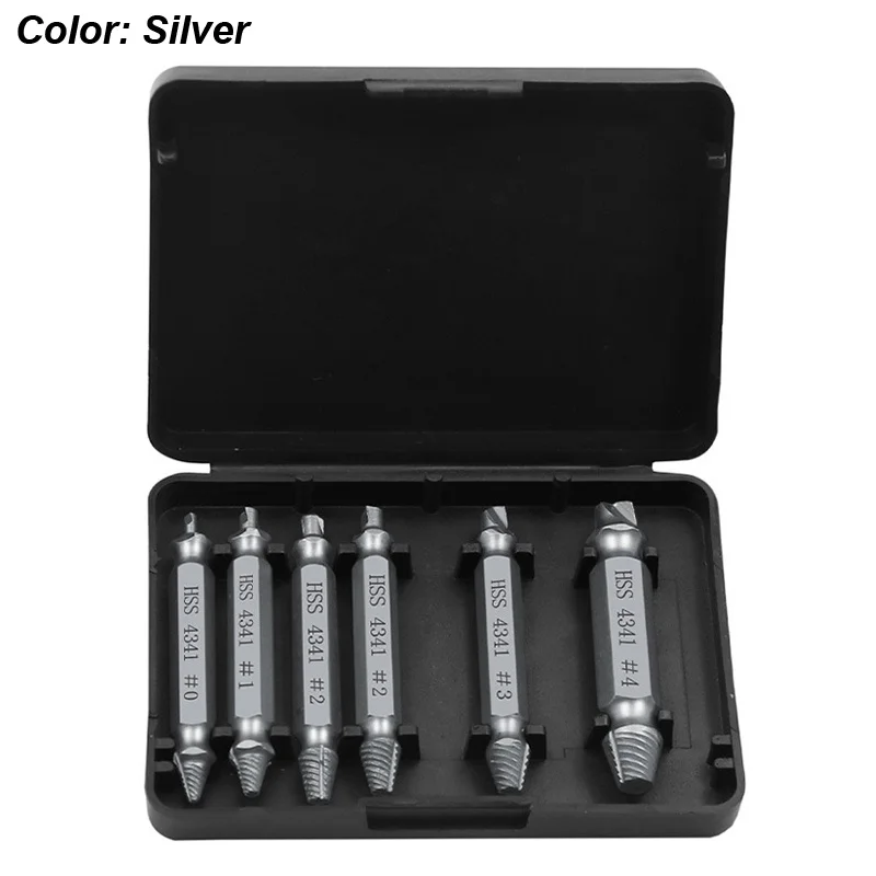 Damaged Screw Extractor Set HSS Drill Bit Stripped Broken Remover Small ...