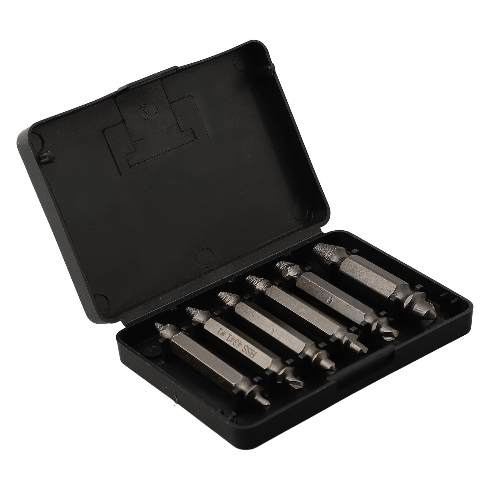 Damaged Screw Extractor Speed Out Drill Bits 6 Pcs Tool Set Broken Bolt ...