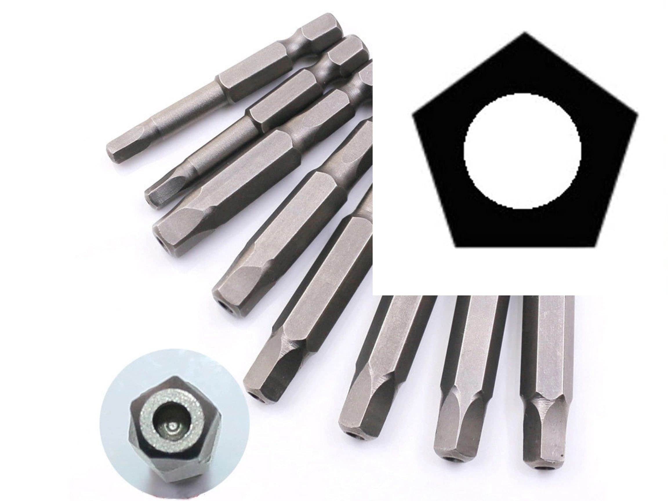 Daman 10pc Penta Plus 5 sided Security Screwdriver Bit Set C27 ...