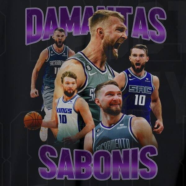Damantas Sabonis 90s bootleg t-shirt Damantas Sabonis vintage ...