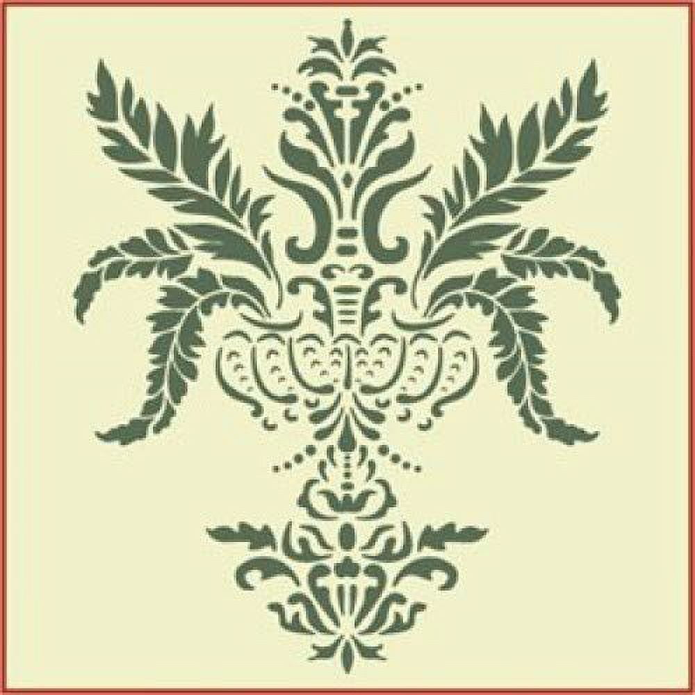 Damask 5 Stencil - Victorian Style Baroque DIY Art & Craft Reusable ...