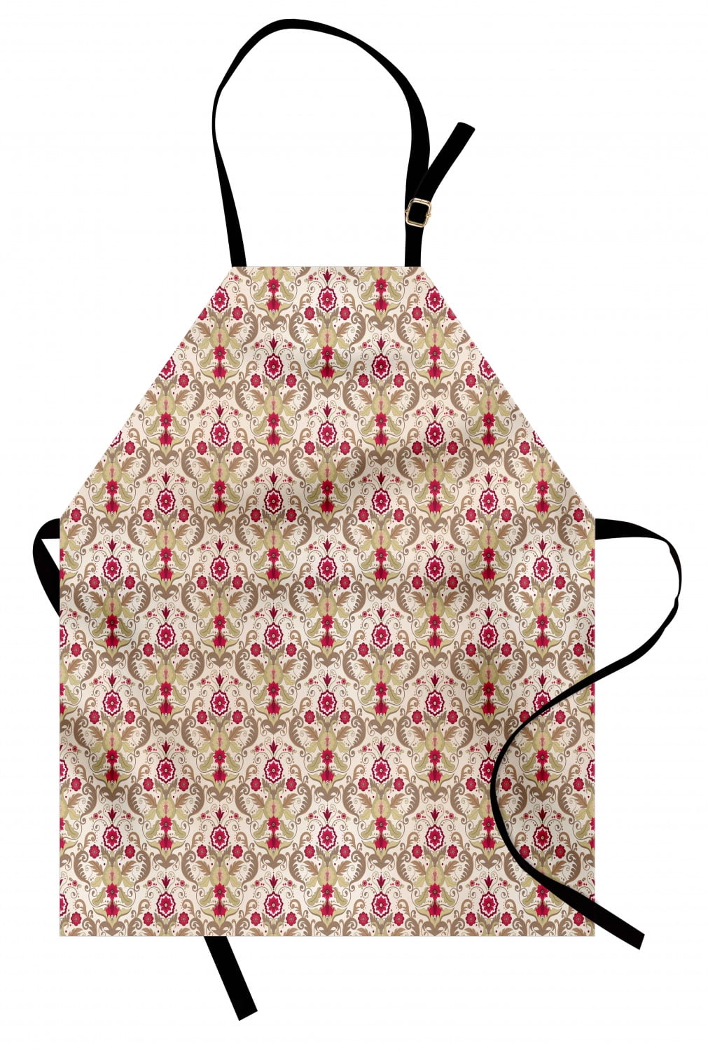 Damask Apron Victorian Classical Italian Style Vintage Floral Motifs ...