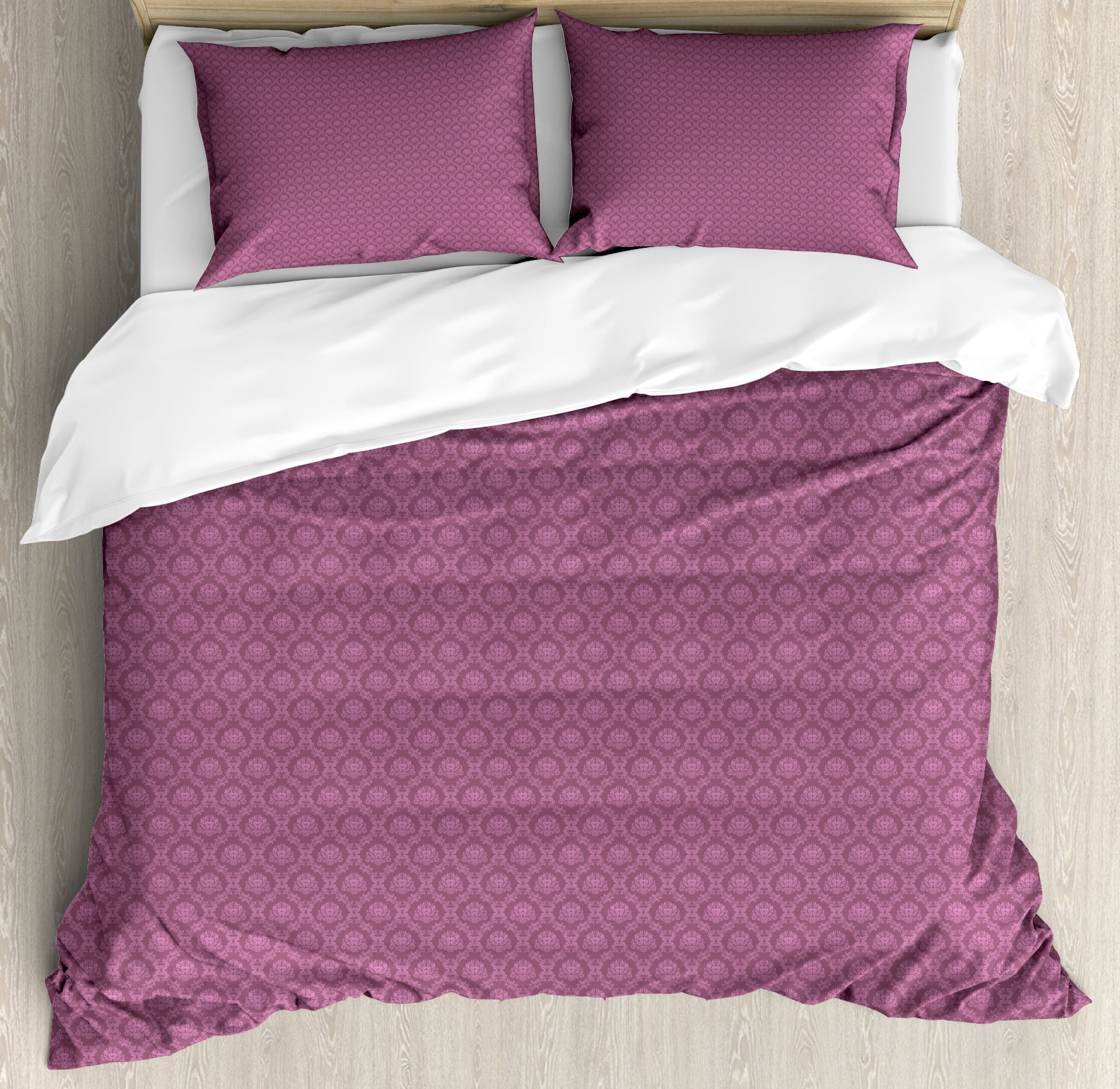 Damask Duvet Cover Sets, Old Fashioned Classic Renaissance Style Curly ...