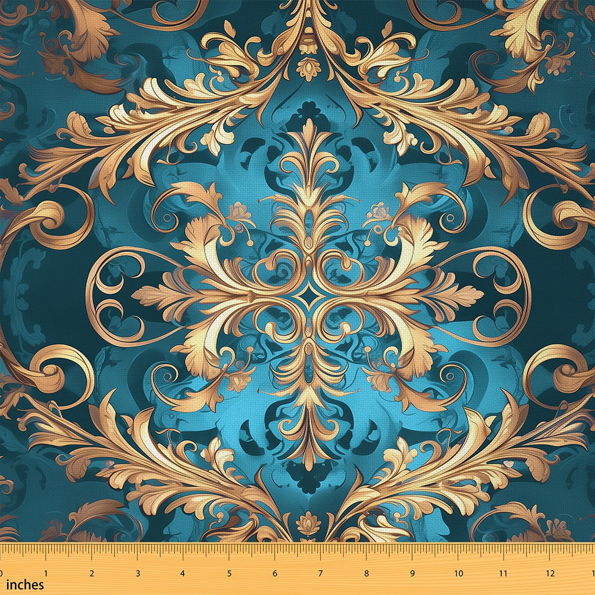 Damask Fabric By The Yard,Flowers Vintage Fashion Upholstery Fabric ...