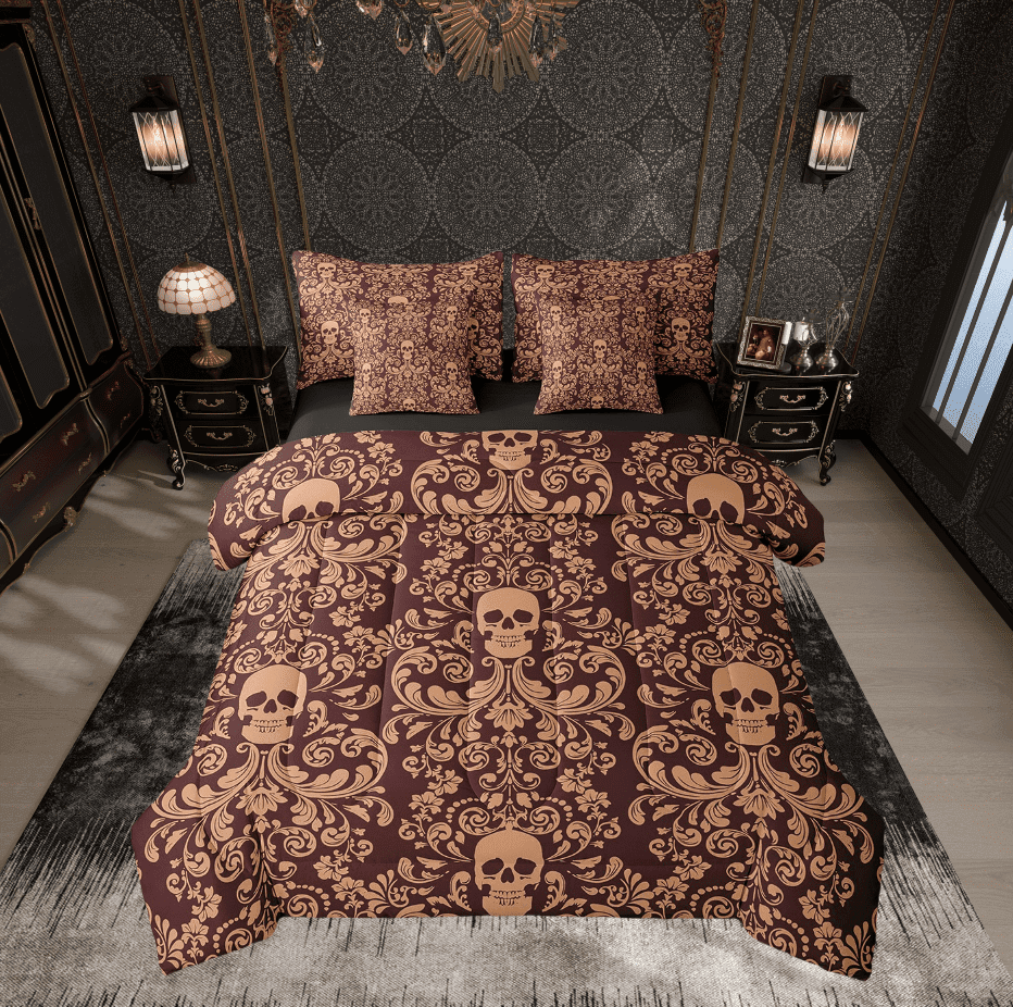 Damask Gothic Bedding Set Adults Antique Victorian Bed in a Bag King ...