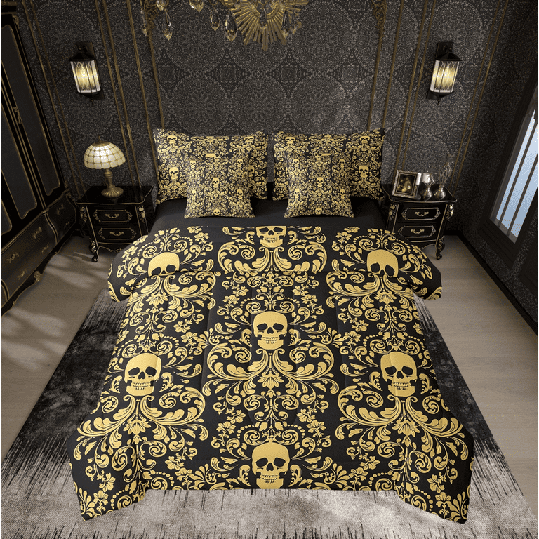 black damask bedding