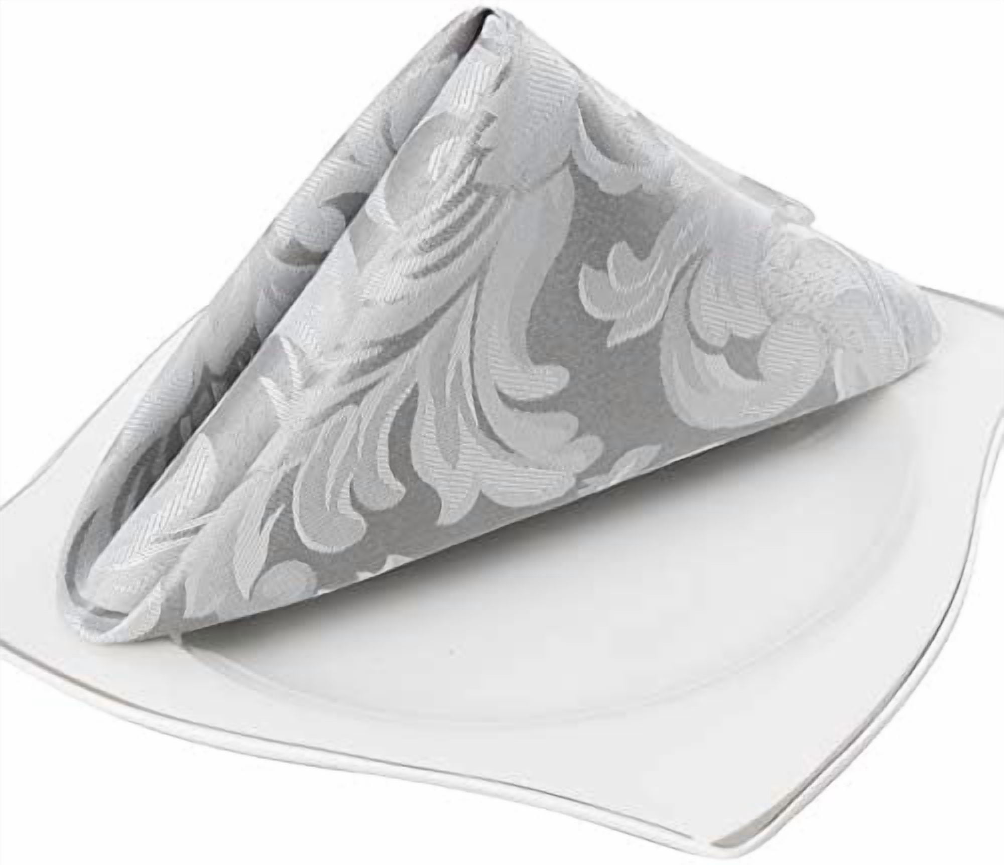 Damask Jacquard Cloth Napkins Waterproof Spillproof Polyester Fabric ...