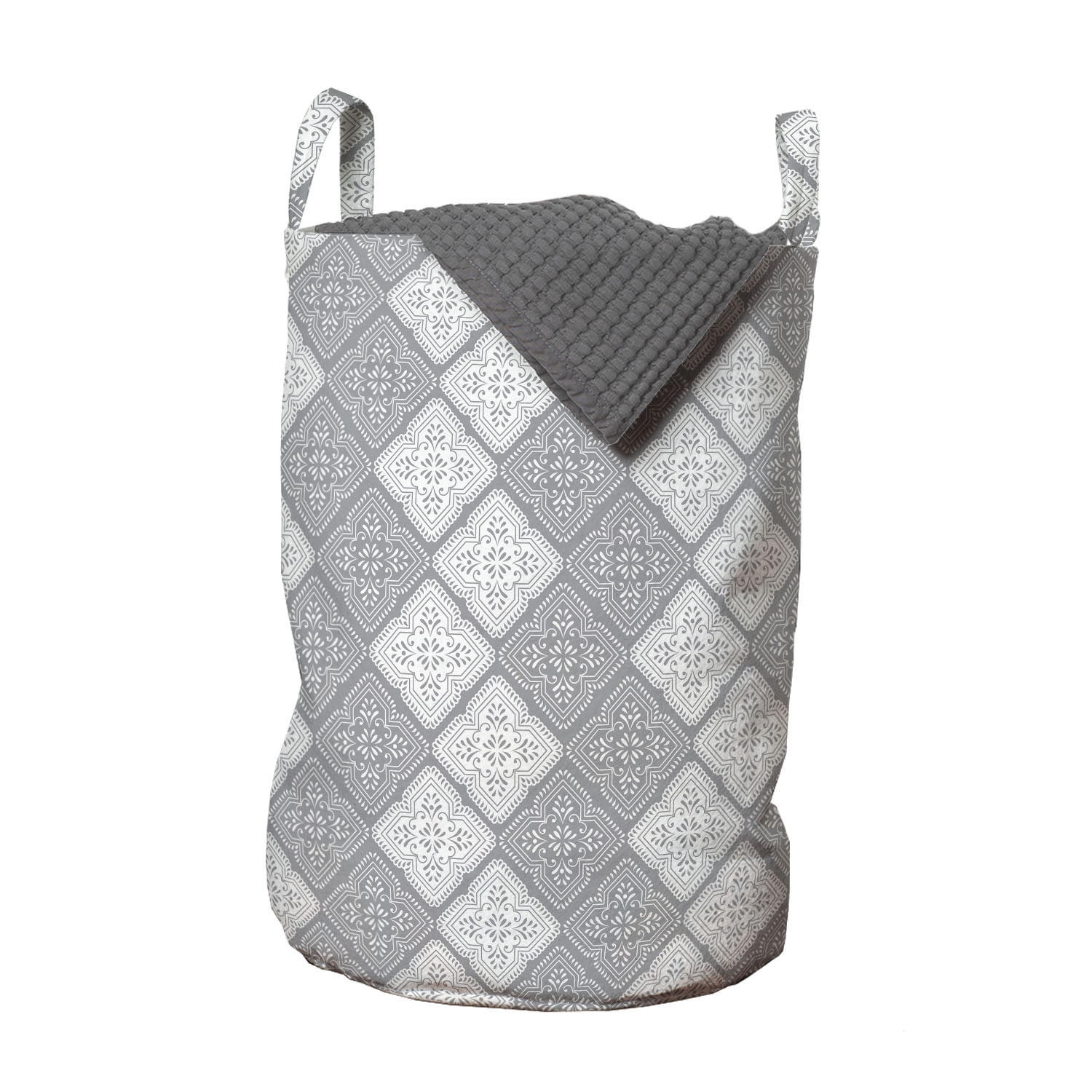 Damask Laundry Bag, Victorian Style Ornamental Oriental Retro Mosaic ...