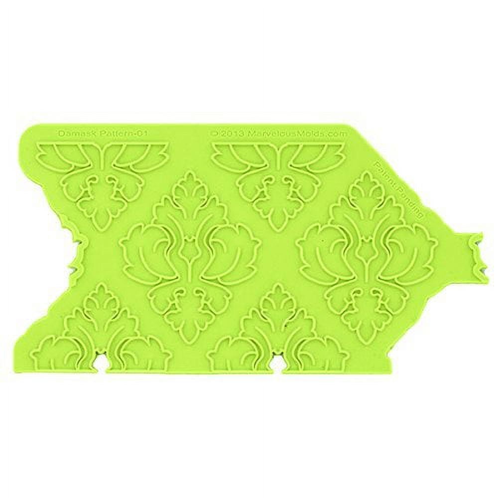 Damask Pattern Onlay Mold by Marvelous Molds - Walmart.com
