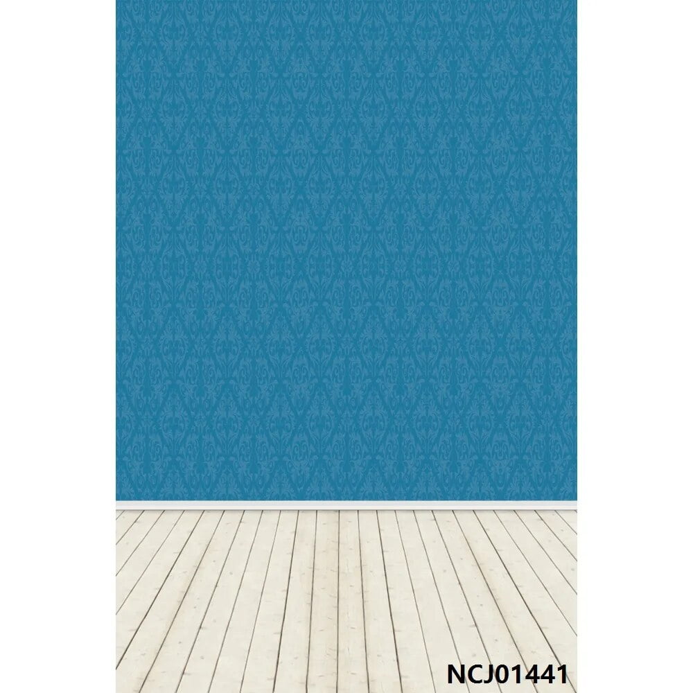 Damask Pattern Wall Wooden Floor Portrait Photography Backgrounds ...
