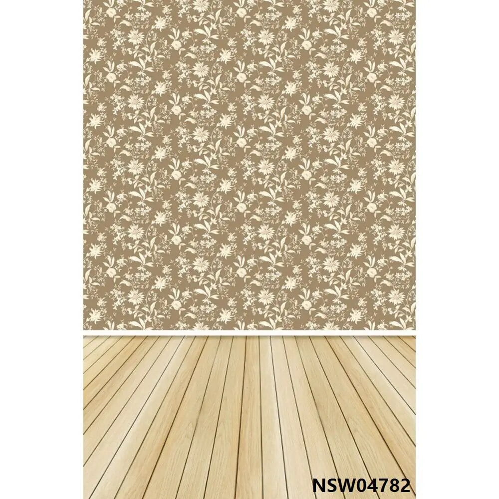 Damask Pattern Wall Wooden Floor Portrait Photography Backgrounds ...