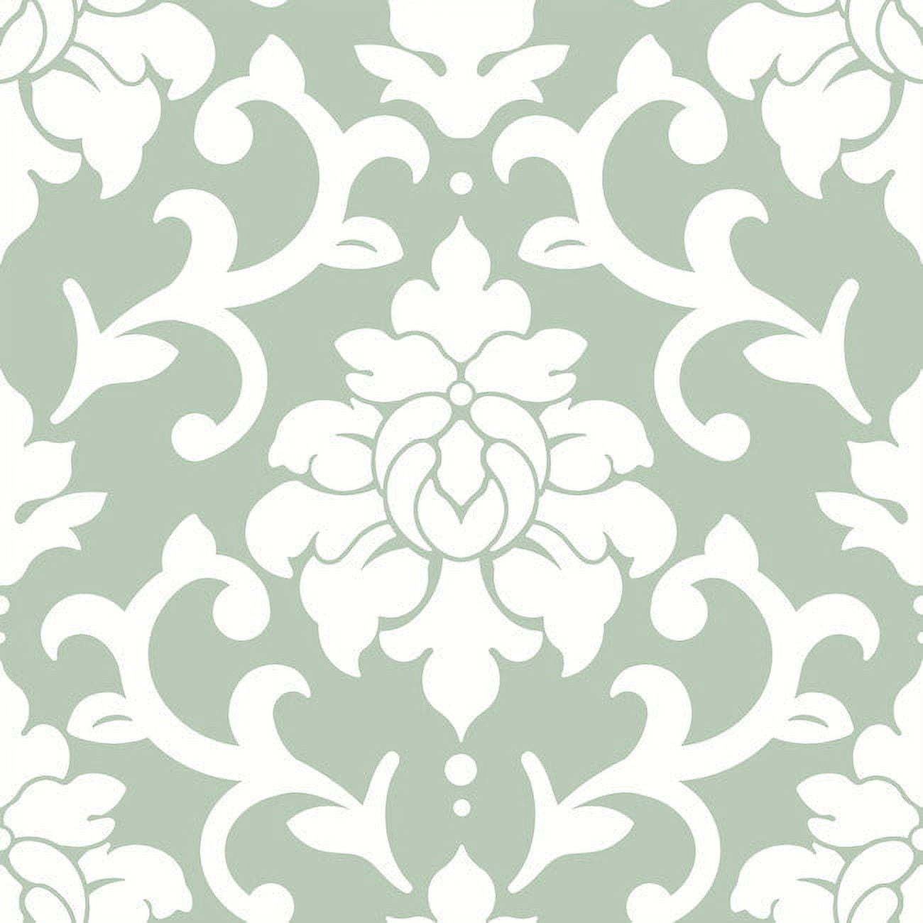 Damask Peel & Stick Wallpaper - Walmart.com