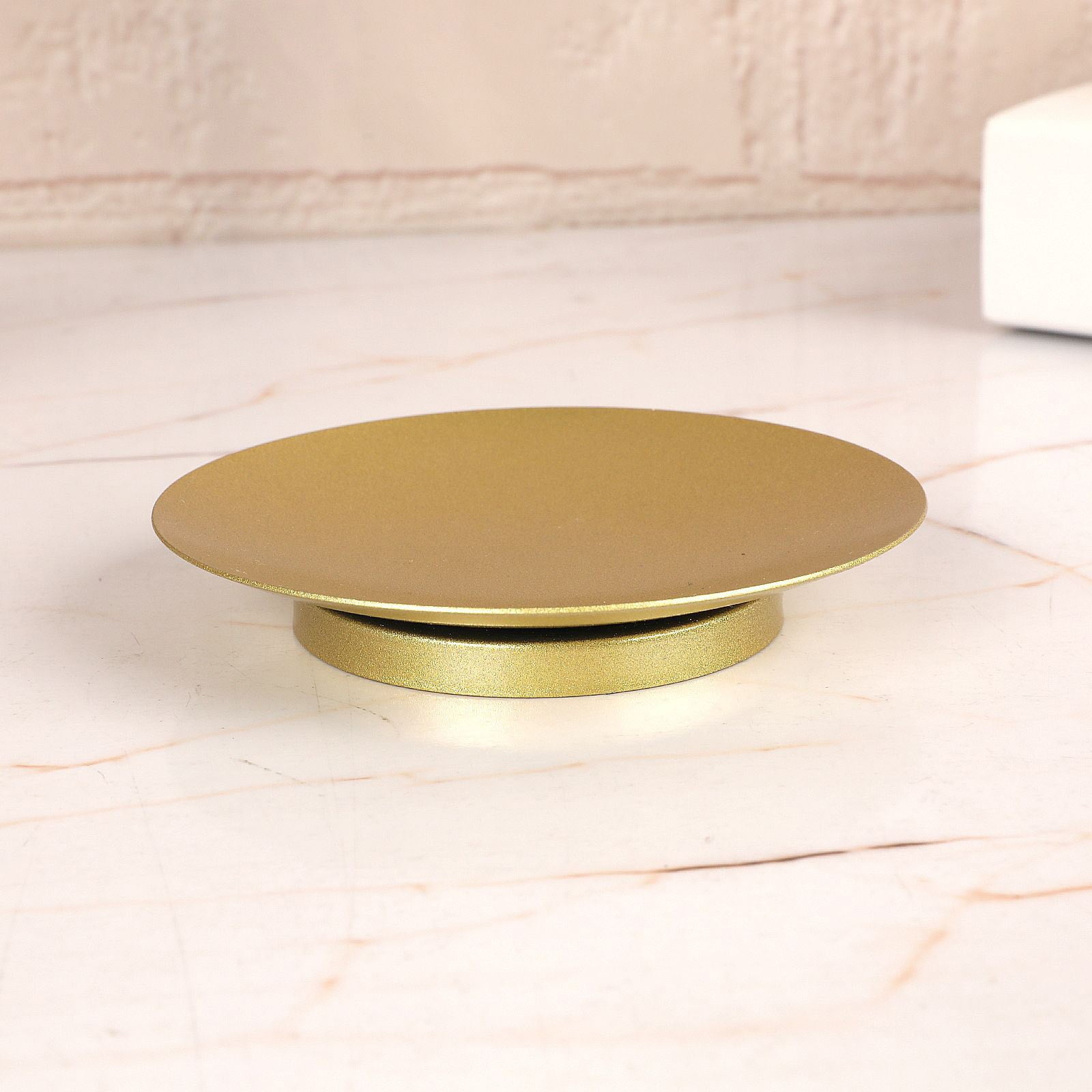 Damask Rose Candle 2Pcs Round Metal Candle Holder Living Room Bedroom ...