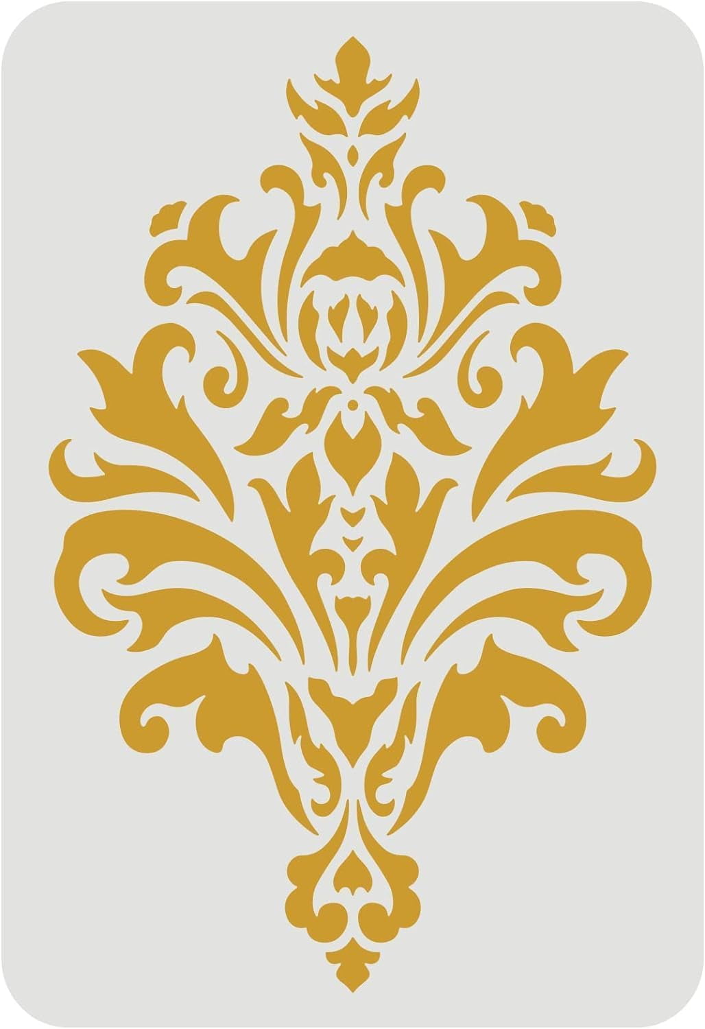 Damask Stencil 11.7x8.3inch Reusable Damask Wall Stencil Damask Floral ...