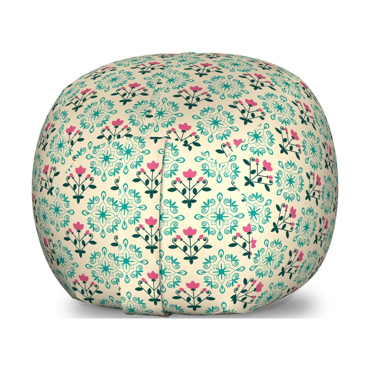 Damask Storage Toy Bag Chair, Motifs from Oriental Cultures Pink ...