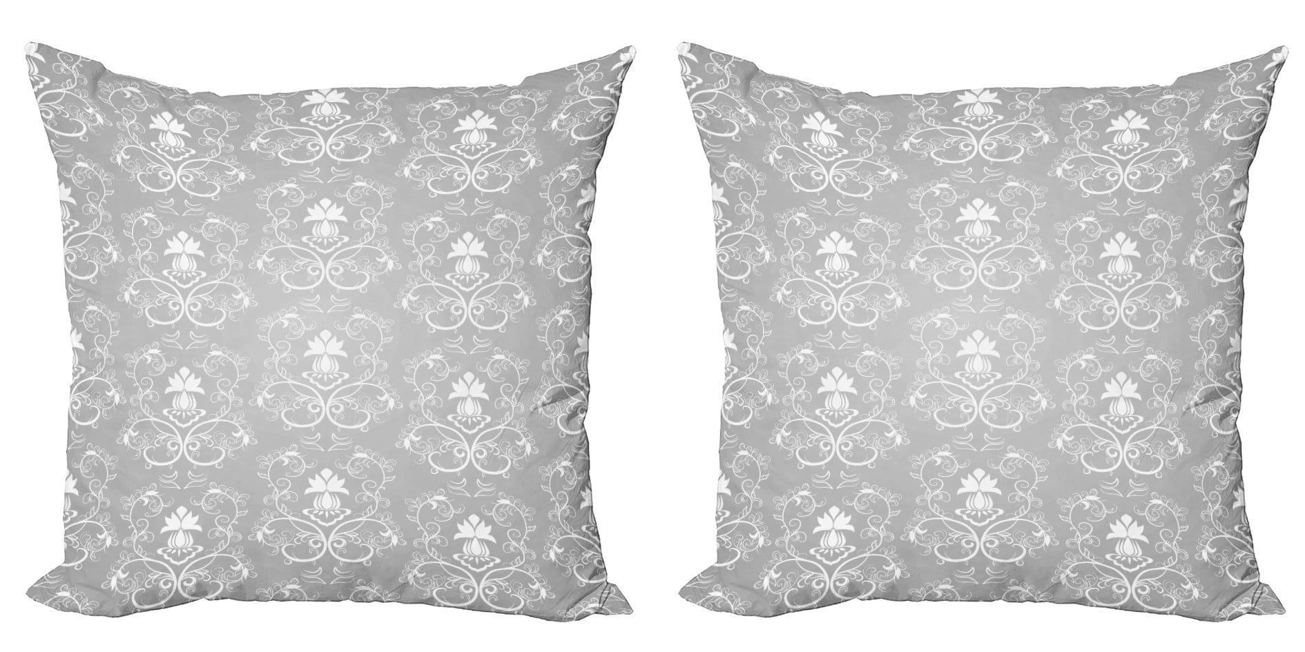 Ambesonne Damask Throw Pillow Cover 2 Pack, Antique Damask Royal, 16 ...