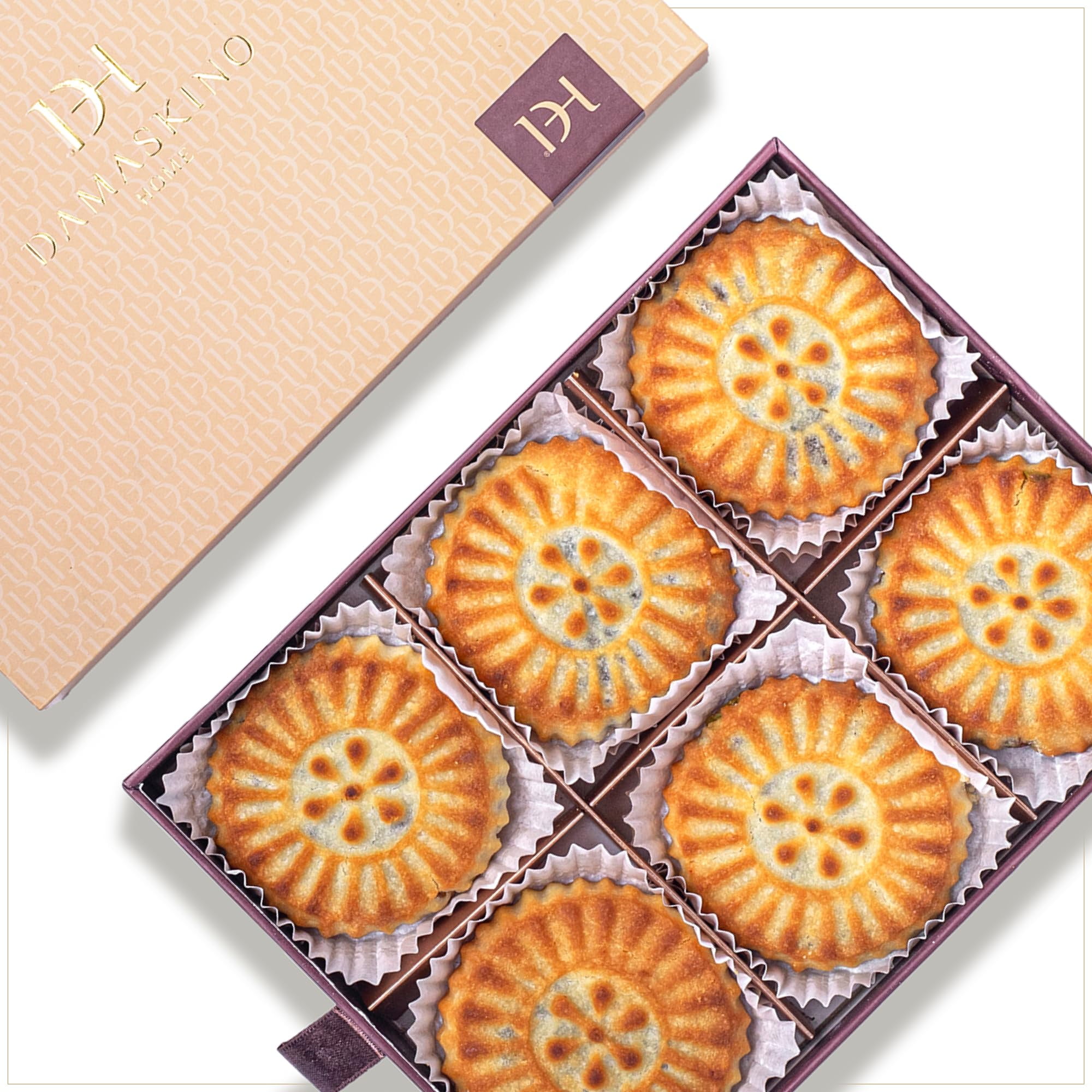 Damaskino Home Date Maamoul TGF4 Cookie Gift Box - 6 Pieces Large ...