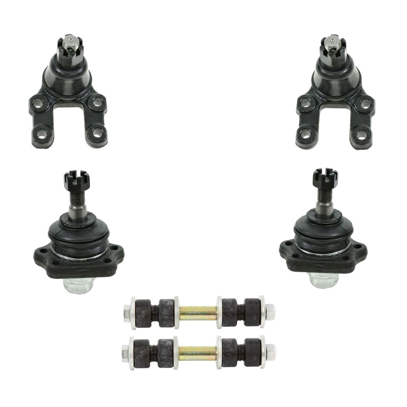 Damcidoi 6pc Suspension Kit Upper Lower Ball Joints Sway Bar End Links ...