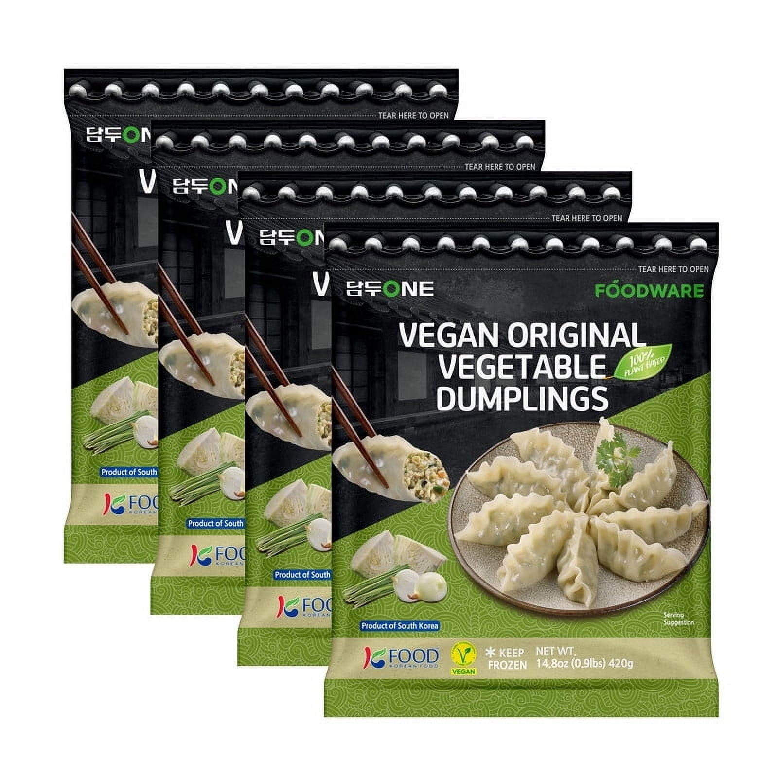 Damduone Vegan Original Vegetable Dumplings 14.8 oz (4 packs) - Walmart.com