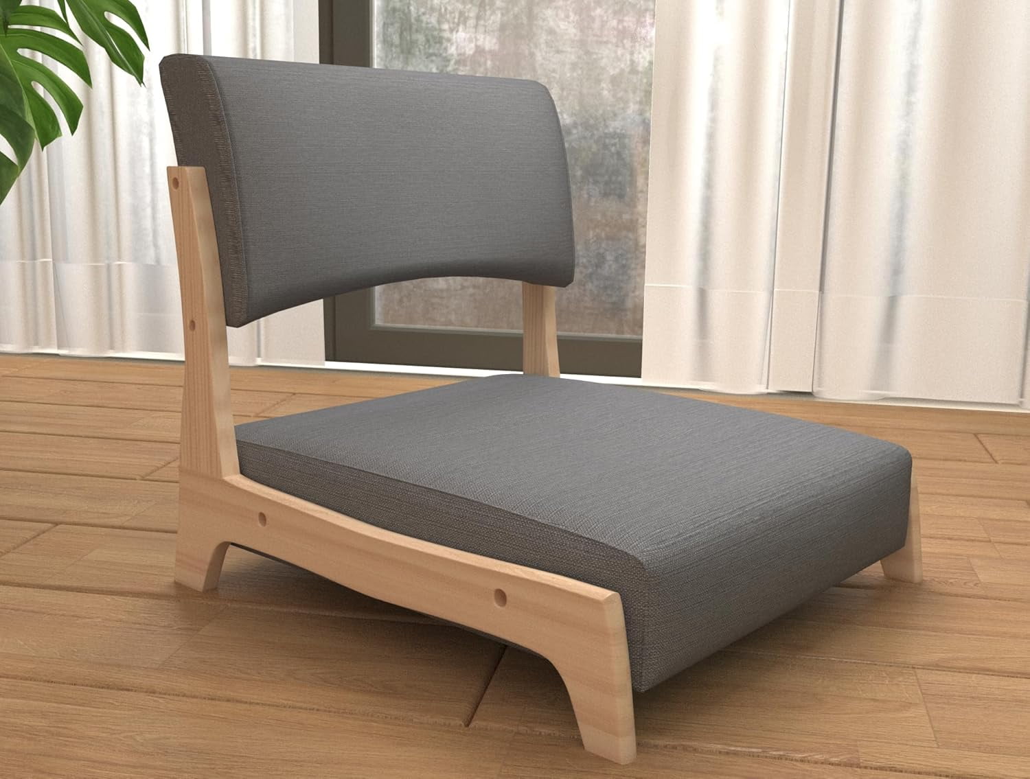 Damedai Japanese Floor Chair Tatami Zaisu Legless Chair Back Support ...