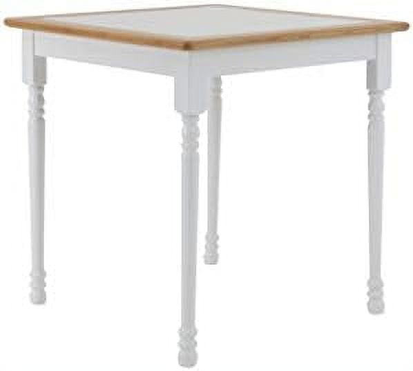 Damen Square Tile Top Casual Dining Table Natural Brown and White 4191 ...