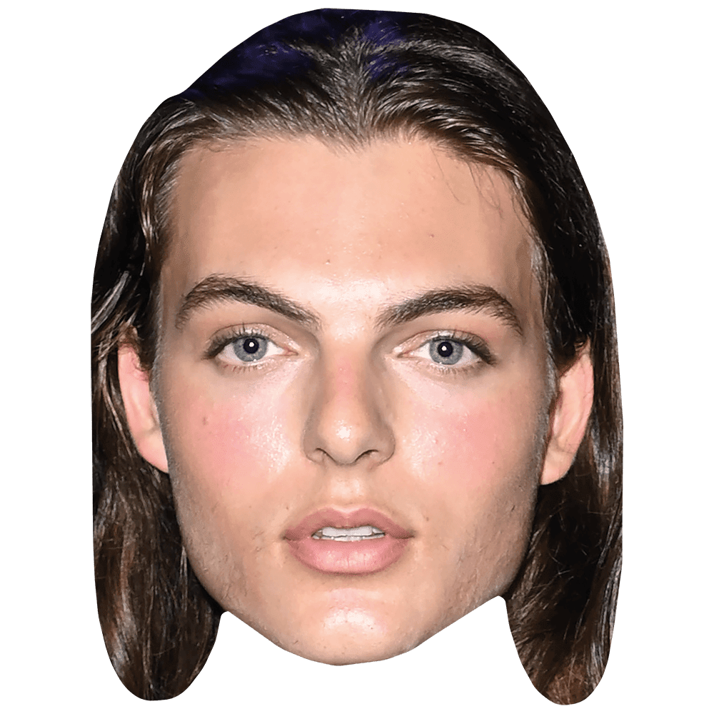 Damian Hurley (Pout) Celebrity Mask, Flat Card Face, Fancy Dress Mask ...