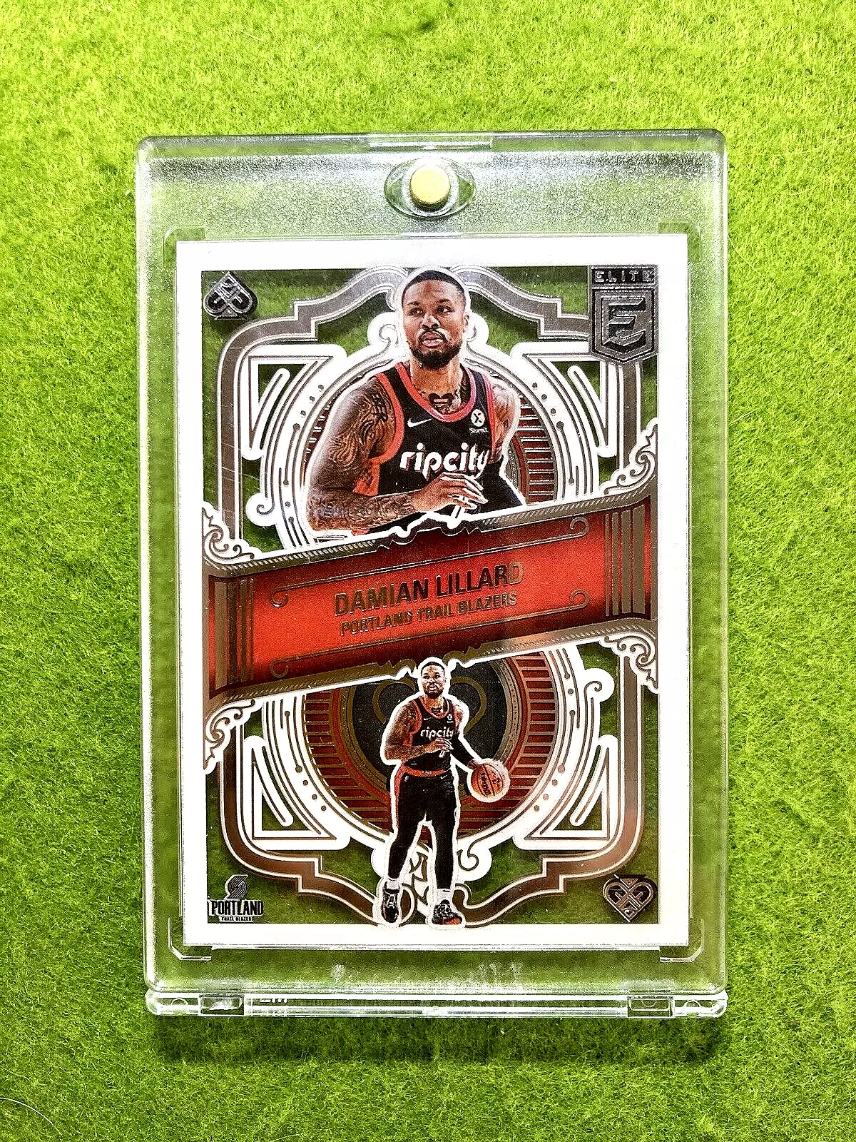 Damian Lillard CLEAR CARD JERSEY #0 BLAZERS SP 2022 DAMIAN LILLARD ...