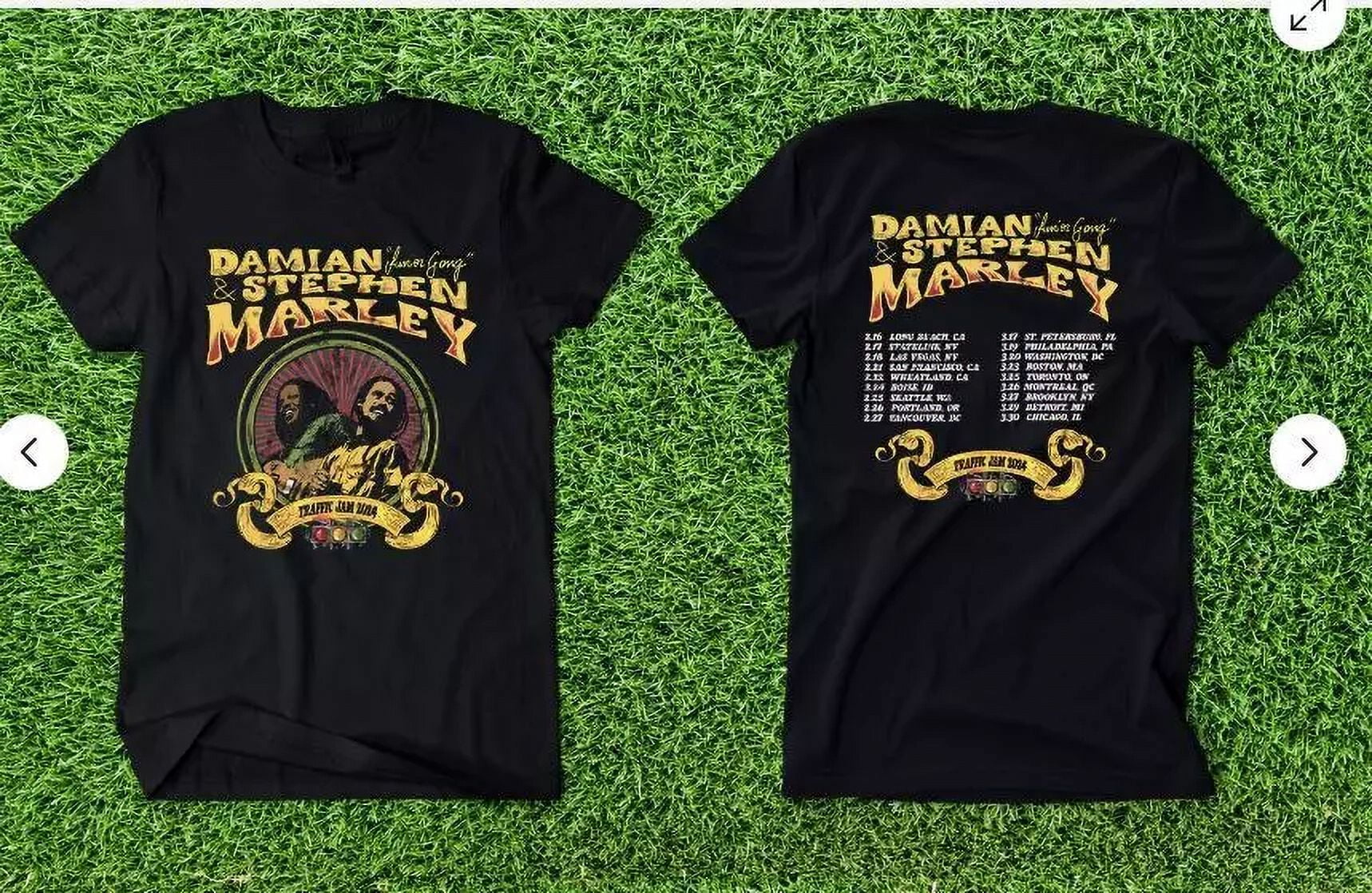 Damian Marley And Stephen Marley Trafic Jam 2024 Tour Shirt Vintage ...